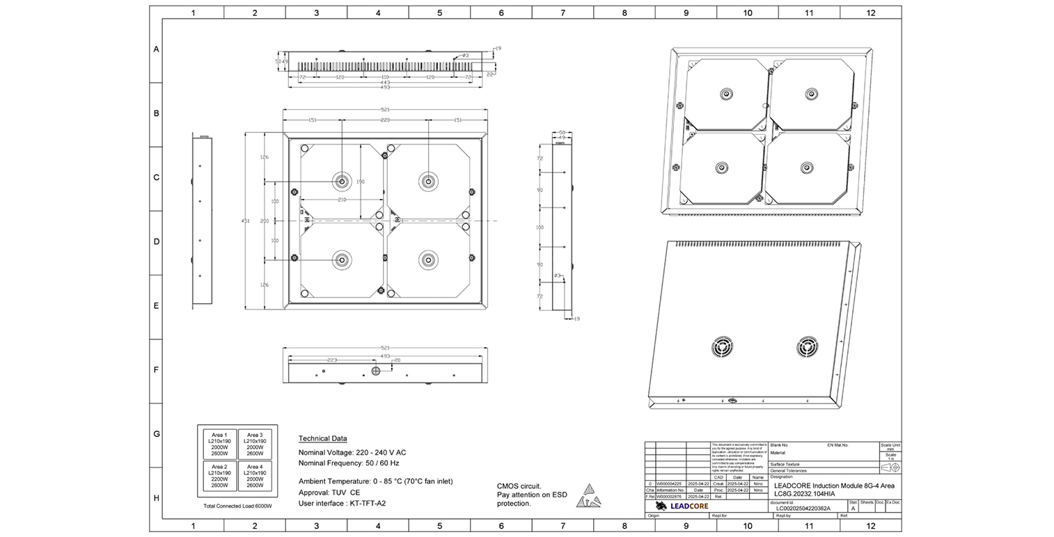 Induction Module 8G-4 Area - LEADCORE.UK